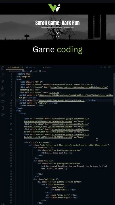 Develop Your New Game By Sctach Through Coding Gameplay Coding Programming Html Shorts