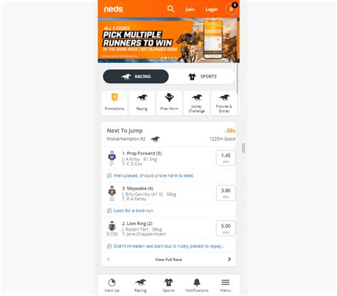 Neds Bookmaker Betting Site Login And Sign Up Bonus