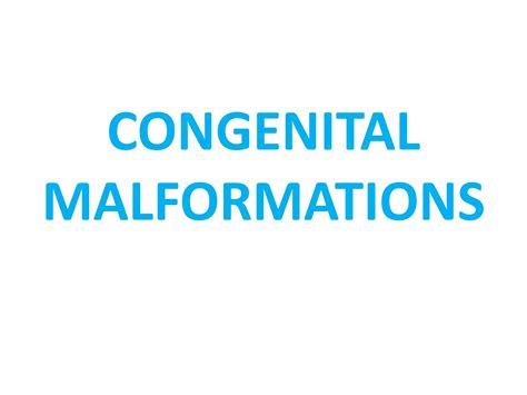 Congenital Abnormalities Or 1 Copypptx