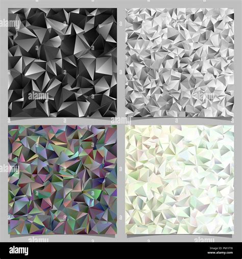 Abstract Tiled Triangle Pattern Background Set Vector Mosaic Designs Stock Vector Image And Art