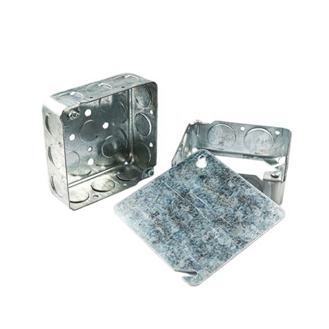4x4 Flat Steel Blank Cover For Electrical Square Box