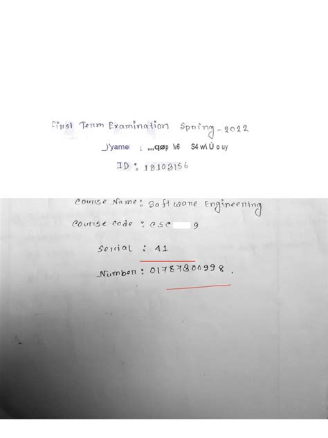 Exam Script Sec A Pdf