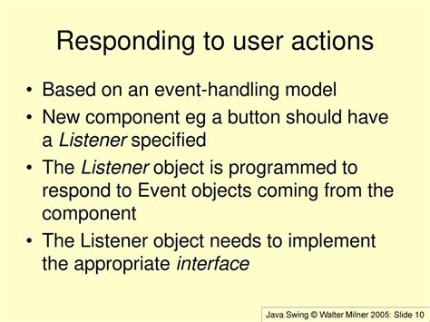 Java Swing Walter Milner Ppt Download