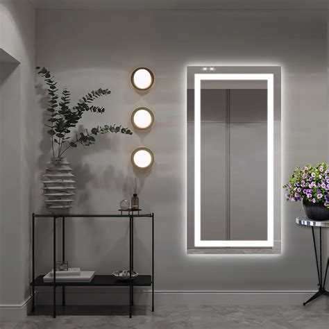 ᐉ Дзеркало в повний зріст Mlh 02 з фоновим Led підсвічуванням 50x100 см • Краща ціна в Києві