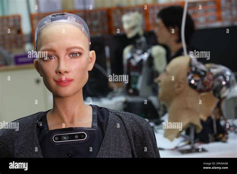 Sophia The Robot During A Press Launch Event Unveiling The Latest Humanoid Robot Medical