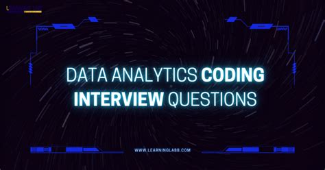 data analytics coding interview questions test questions