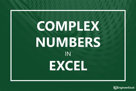 Complex Numbers In Excel Engineerexcel