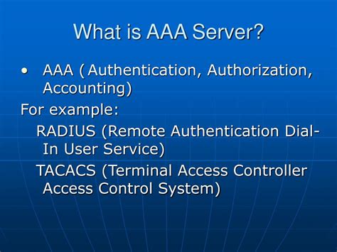 PPT Setup A Cisco Switch With AAA Server PowerPoint Presentation