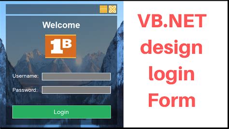 Vb Net Design Login Form C Java Php Programming Source Code