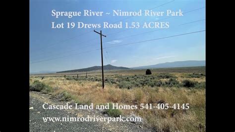 Nimrod River Park Sprague River Oregon River View Property For Sale
