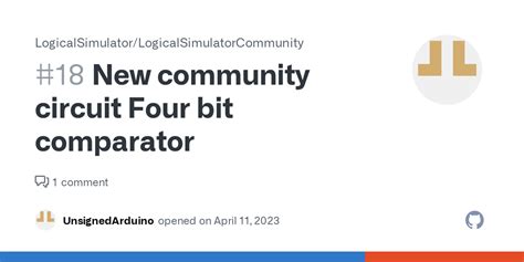 New Community Circuit Four Bit Comparator Issue 18 LogicalSimulator