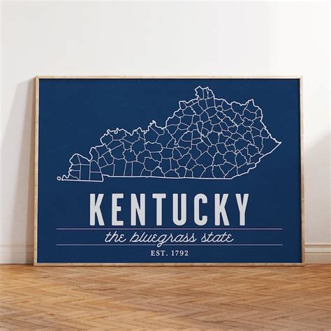 Kentucky Wall Art Posters Etsy