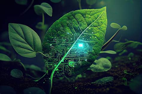 Premium Ai Image Growing Tree On The Converging Point Of Acomputer