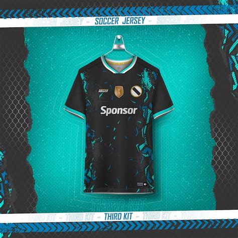 승화를 위한 축구 유니폼 디자인 스포츠 티셔츠 디자인 프리미엄 벡터