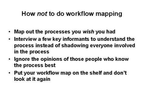 Workflow Mapping A Tool For Achieving Meaningful Use