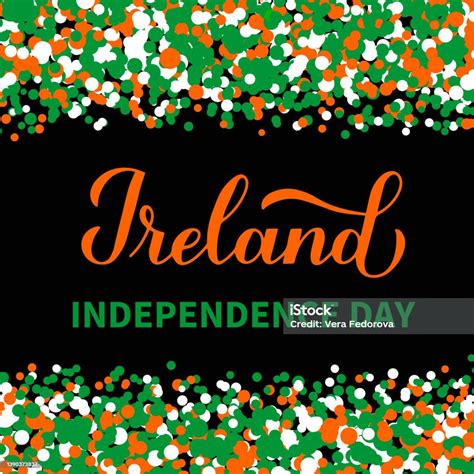 아일랜드 독립 기념일 타이포그래피 포스터 휴일은 4 월 24 일에 축하되었습니다 배너 엽서 전단지 등을위한 벡터 템플릿 24에 대한 스톡 벡터 아트 및 기타 이미지 Istock