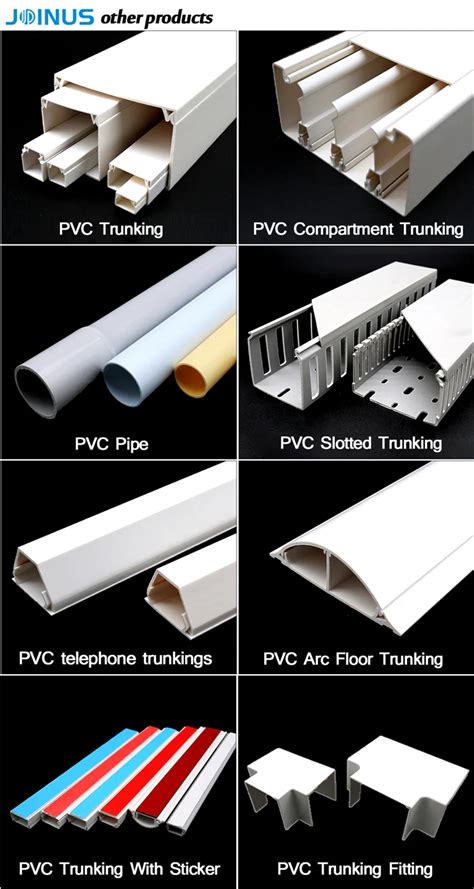 Pvc Conduit Trunking Rectangular Plastic Outdoor Wire Ducting Pvc