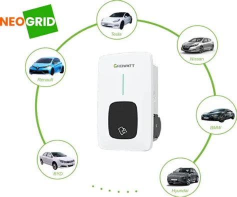 Neogrid Growatt Type 2 Ev Charger 7kw Single Phase 5m Cable Ip65 Thor