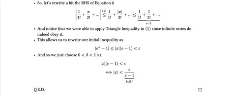 Continuity Of Exp X R Askmath
