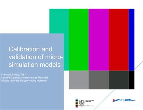 calibration and validation of micro simulation models ppt