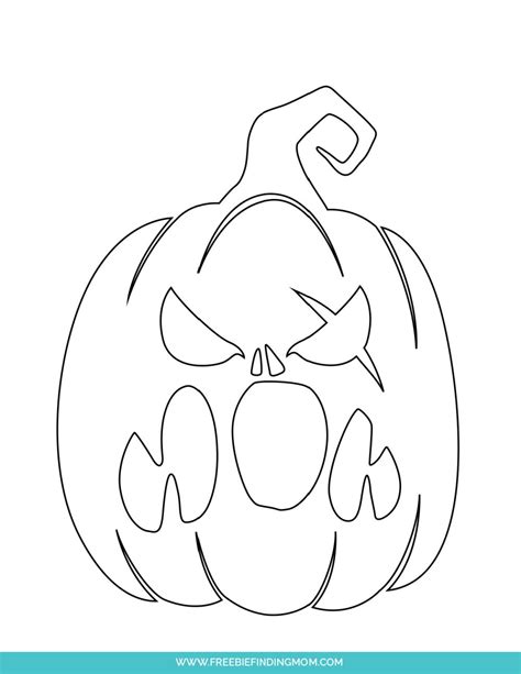 Free Downloadable Stencils Scary Pumpkin For Carving