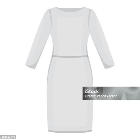 웹 및 모바일에 대 한 벡터 일러스트 레이 션의 긴 드레스 아이콘 긴에 대한 스톡 벡터 아트 및 기타 이미지 긴 끈 원피스