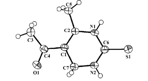 Molecular Structure Of 5 Showing The Atomic Numbering And 50