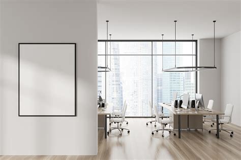 Pc 컴퓨터와 파노라마 창문이있는 가벼운 비즈니스 인테리어 모형 프레임 0명에 대한 스톡 사진 및 기타 이미지 0명 3차원 형태 가구 Istock