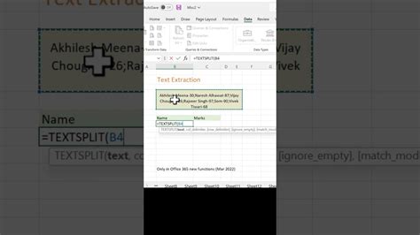 Split Text Into Rows And Column With Same Function Youtube