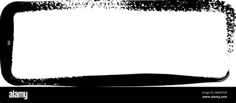 Frame Curved Rectangle Elongated Texture Element Outline Border Grunge Shape Icon Decorative