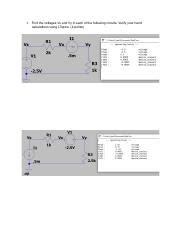 EE HW Pdf Find The Voltages Vx And Vy In Each Of The Following Circuits Verify Your Hand