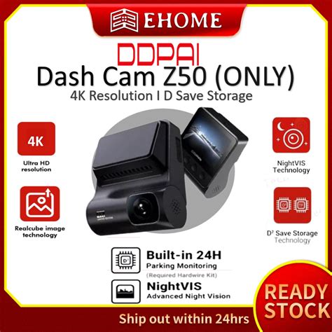 Ddpai Dash Cam Z K P Full Hd Gps Version Front Rear Dashcam Hrs Recording Shopee Malaysia