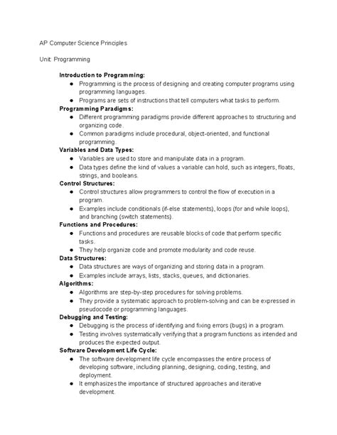 Ap Computer Science Principles Programming Ap Computer Science