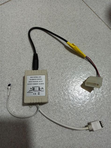 Rgb Control Box With Molex Modified Power Cable Computers And Tech Parts And Accessories Computer
