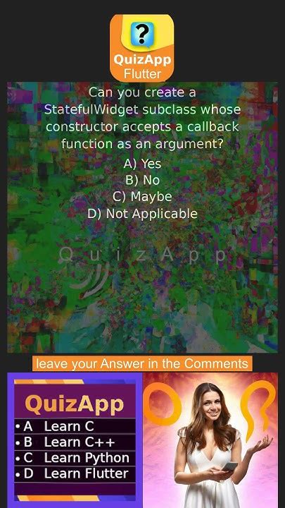 flutter can you create a statefulwidget subclass whose constructor