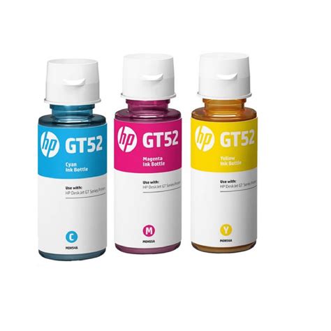 Paquete De 3 Tintas De Colores Originales Hp Gt52 Walmart En Línea