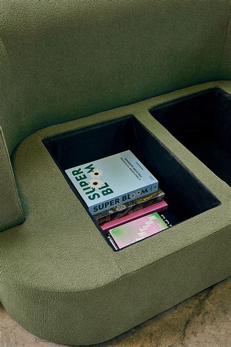 Armand Green Two Seater Storage Sofa Urban Outfitters Uk