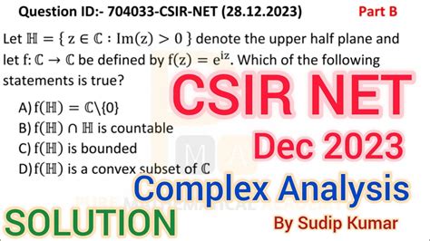 csir net december 2023 complex analysis solution csir net dec 2023