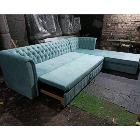 4 Seater Blue Sofa Cum Bed Wooden At Rs 35000 In Lucknow Id