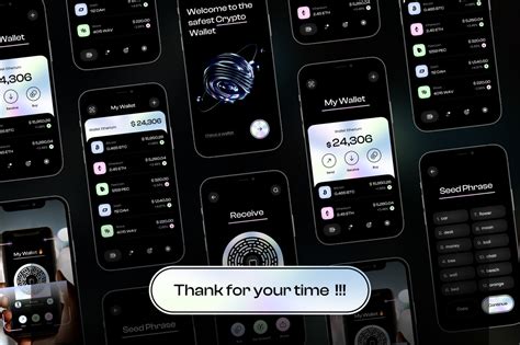 Crypto Wallet UI Kit On Yellow Images Creative Store