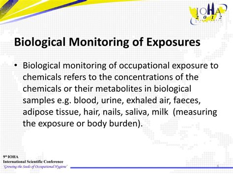 Ppt Biological Biological And Health Effects Monitoring Powerpoint