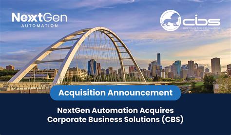 Nextgen Automation Acquires Corporate Business Solutions Cbs
