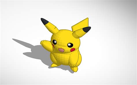 3d Design Pikachu Tinkercad