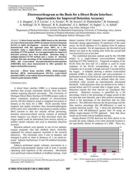 Pdf Electrocorticogram As The Basis For A Direct Brain Interface Opportunities For Improved