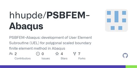 github hhupde psbfem abaqus psbfem abaqus development of user
