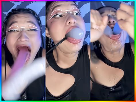 camgirl throat magic tricks dildo disappear