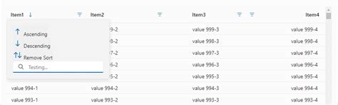 extend datagrid sort functionality · microsoft fluentui blazor