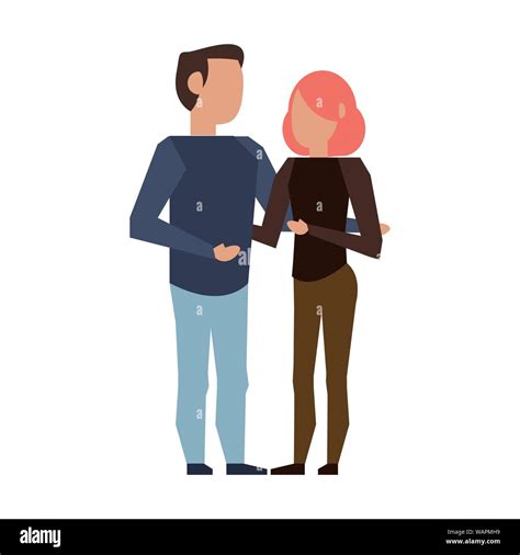 Couple Love Young Relationship Cartoon Stock Vector Image And Art Alamy