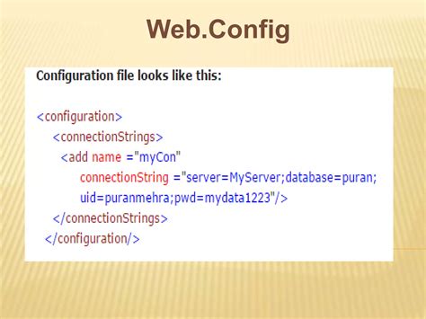 Asp Net Webconfiguration PPT