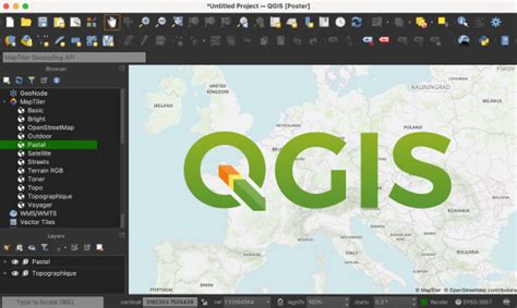 QGIS Maps Via Plugin With OpenStreetMap Satellite And Terrain Basemaps MapTiler